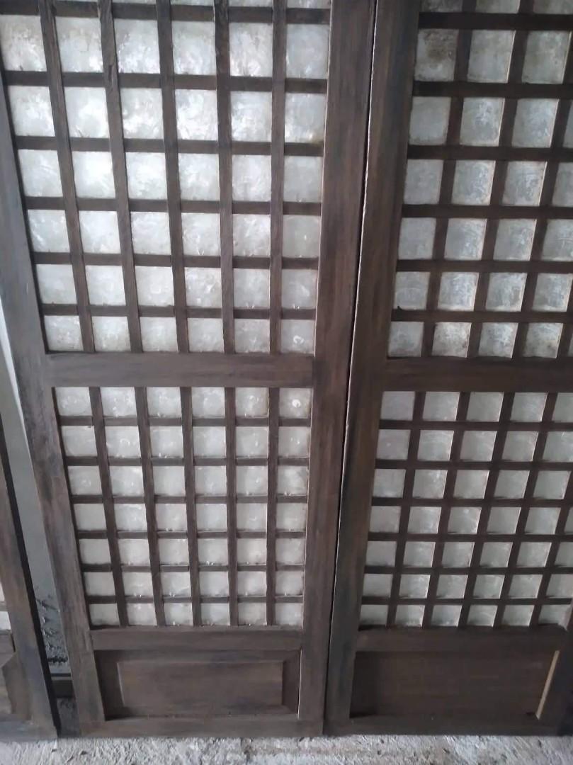 Antique Capiz Windows, Furniture & Home Living, Furniture, Other Home ...