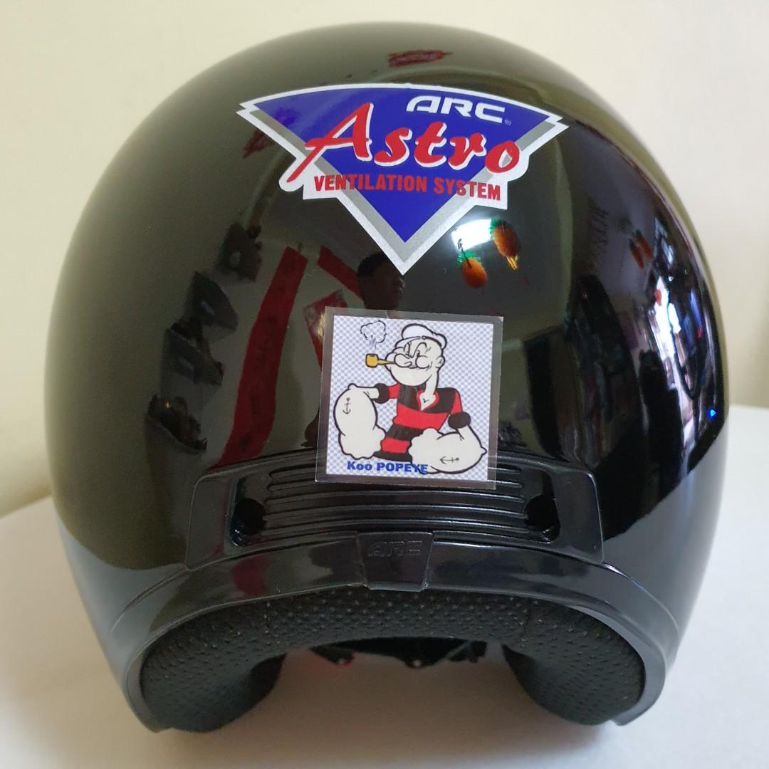 ARC ASTRO HELMET BLACK COLOR, Motorcycles, Motorcycle Accessories on ...