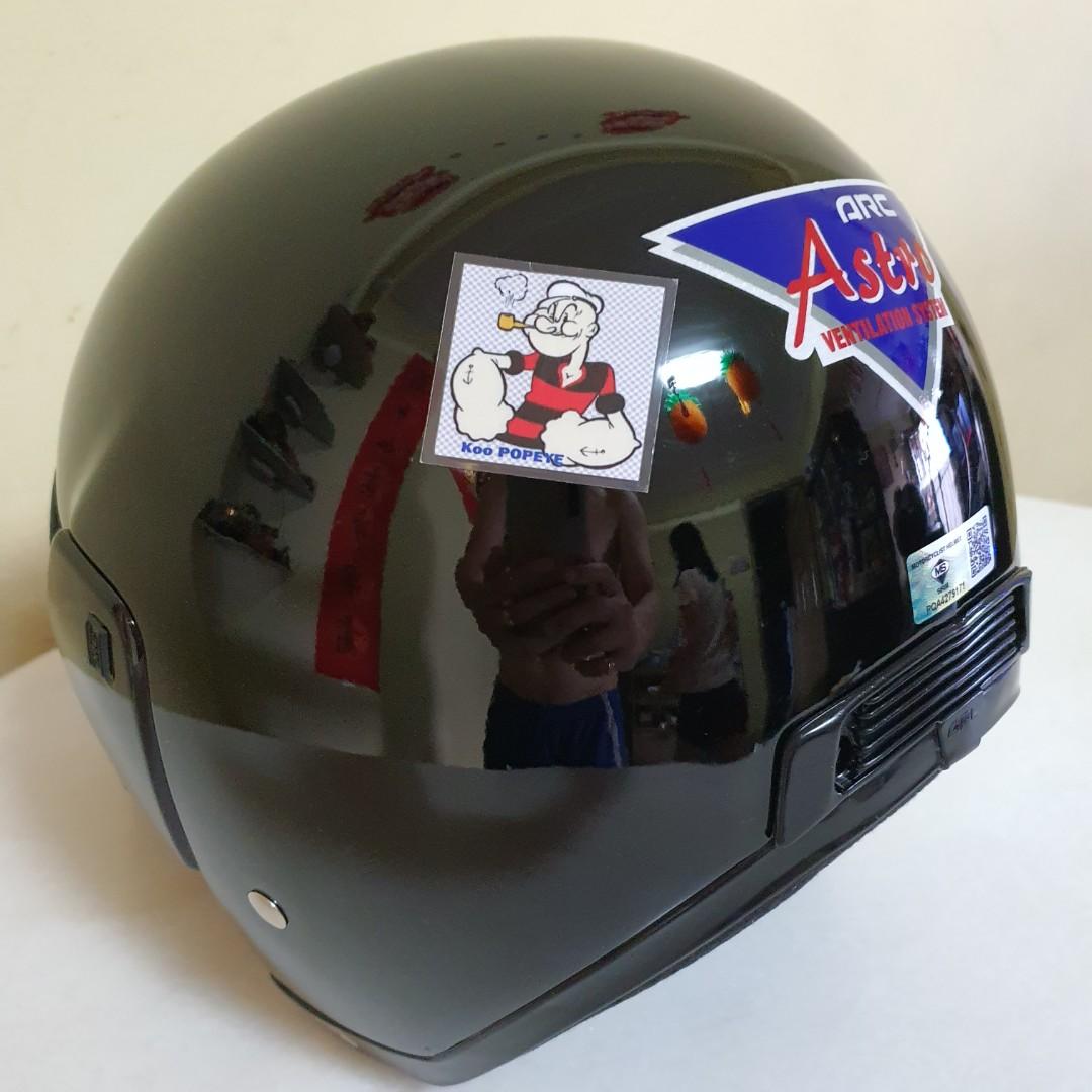 ARC ASTRO HELMET BLACK COLOR, Motorcycles, Motorcycle Accessories on ...