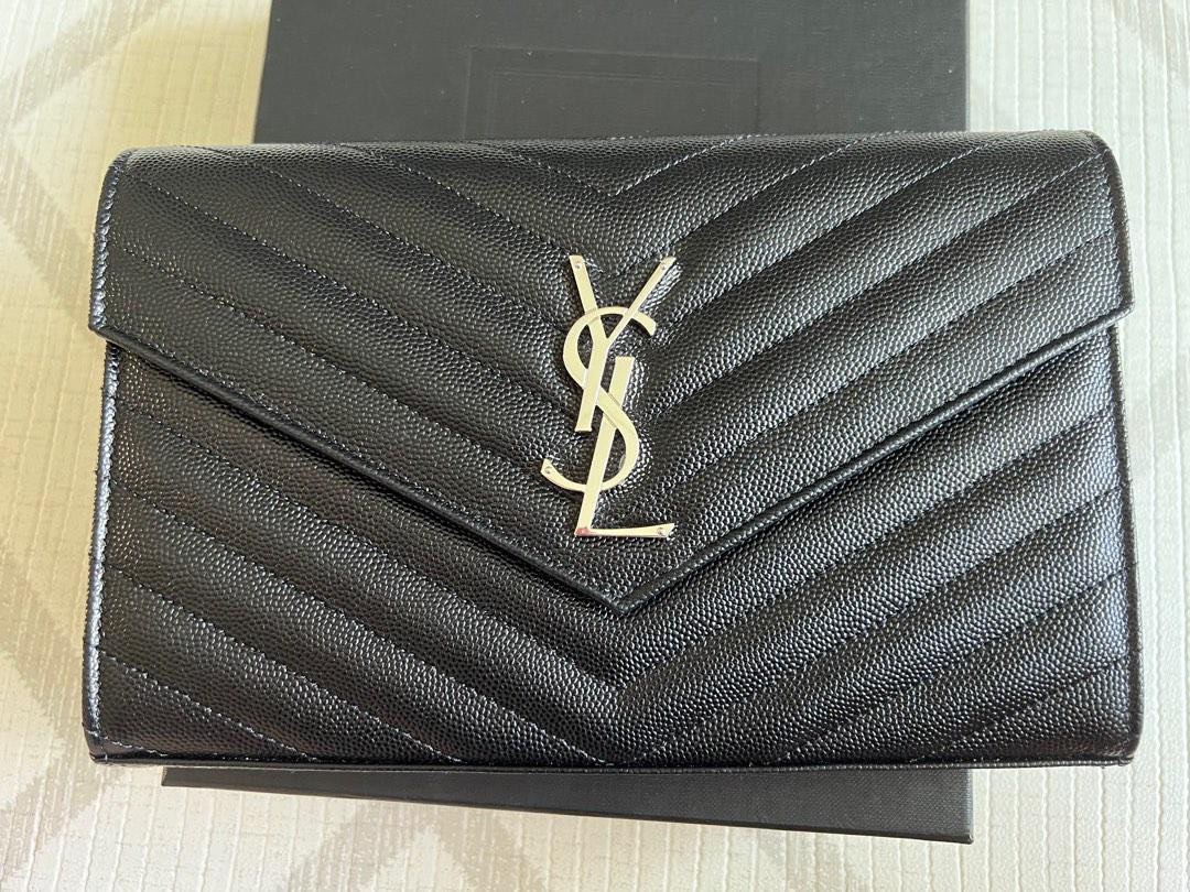 Authentic Yves Saint Laurent YSL Wallet on Chain, Luxury, Bags ...