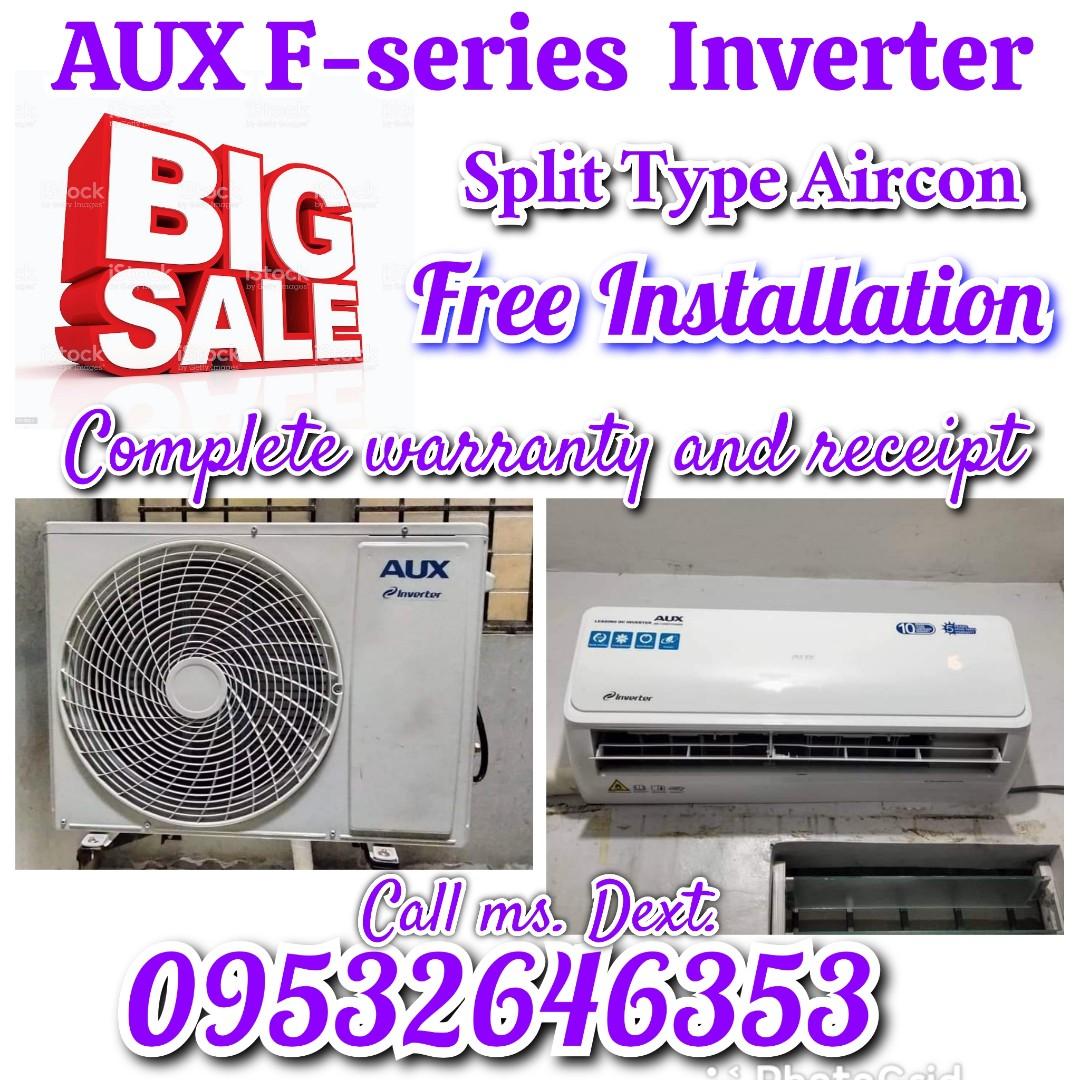 AUX SPLIT TYPE AIRCON BRAND NEW SEALED WITH FREE INSTALLATION, TV ...