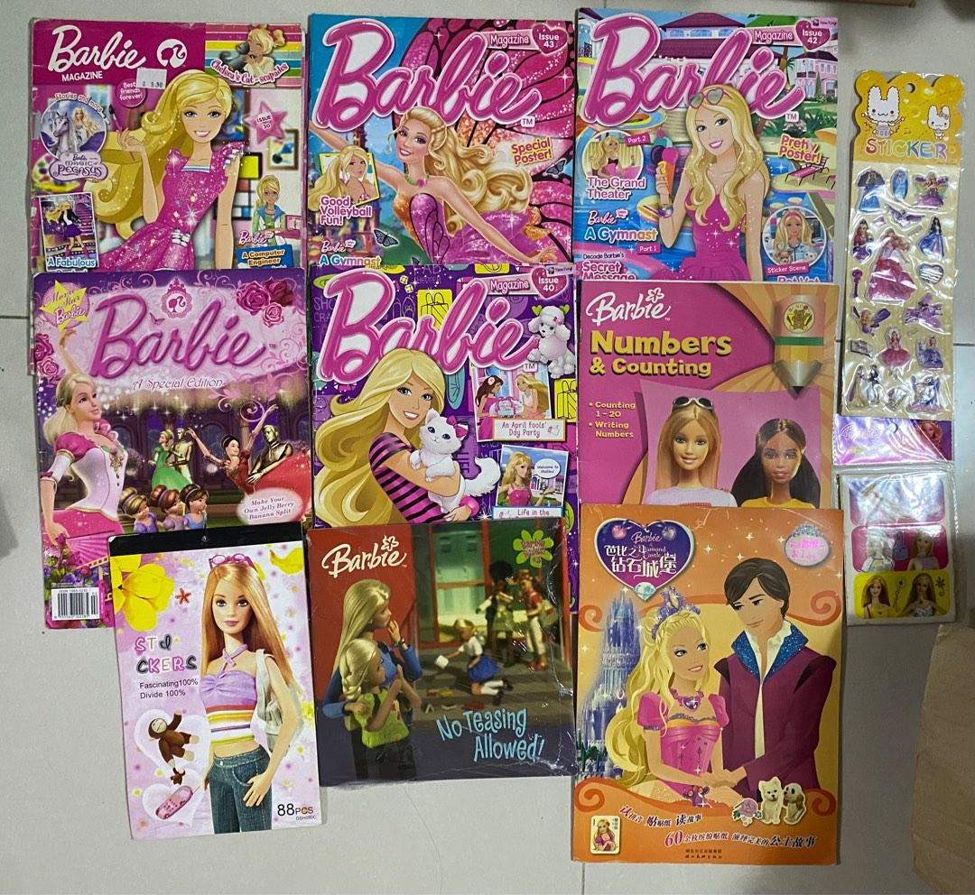 Barbie magazines/ story books/ stickers, Hobbies & Toys, Books ...