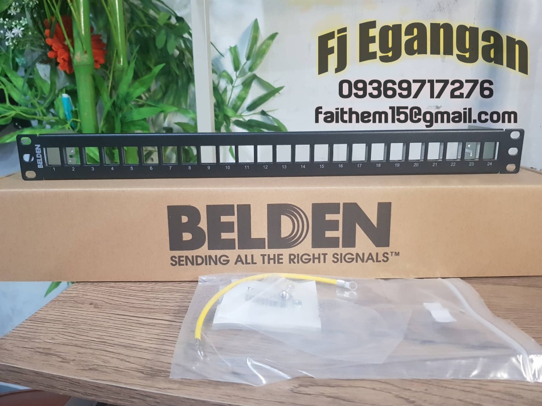 Belden Patch Panel 24 ports Unloaded, Computers & Tech, Parts ...