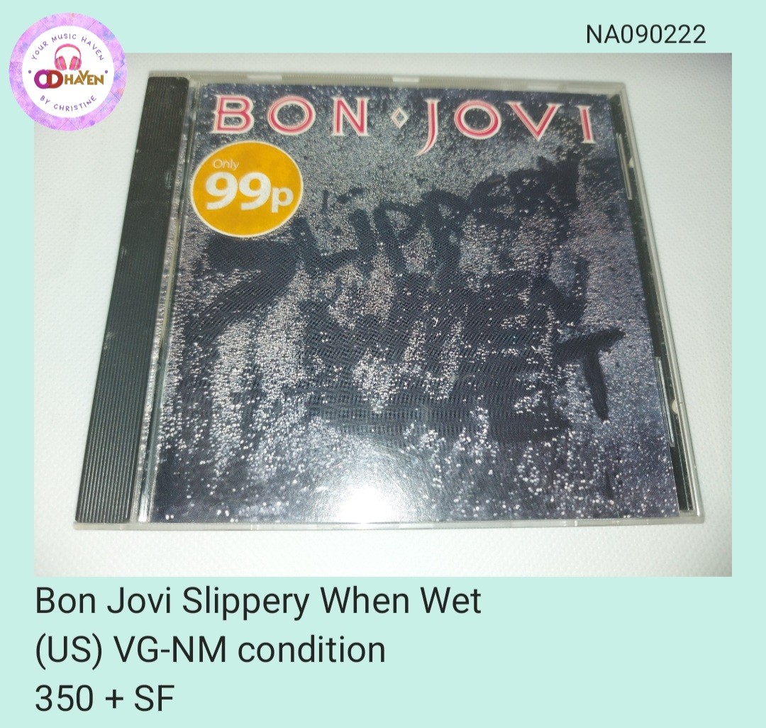Bon Jovi Slippery When Wet CD (unsealed), Hobbies & Toys, Music & Media ...