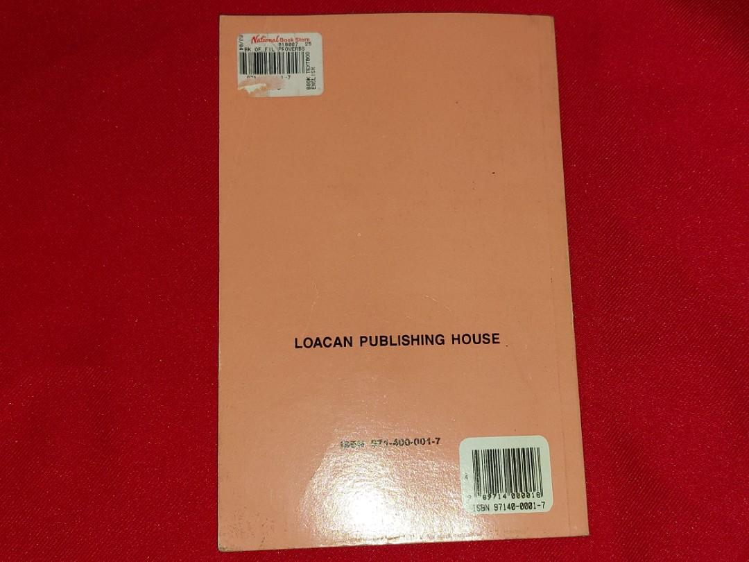 Book Of Filipino Proverbs and Sayings By A.M. Batubalani Paperback Book ...