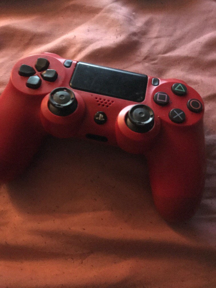 Budget Red PlayStation 4 Controller - Custom Sticks, Electronics, TVs ...