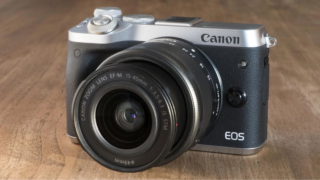 Canon EOS M6 Mirrorless DSLR Camera Body with EF-M 15-45mm lens kit ...