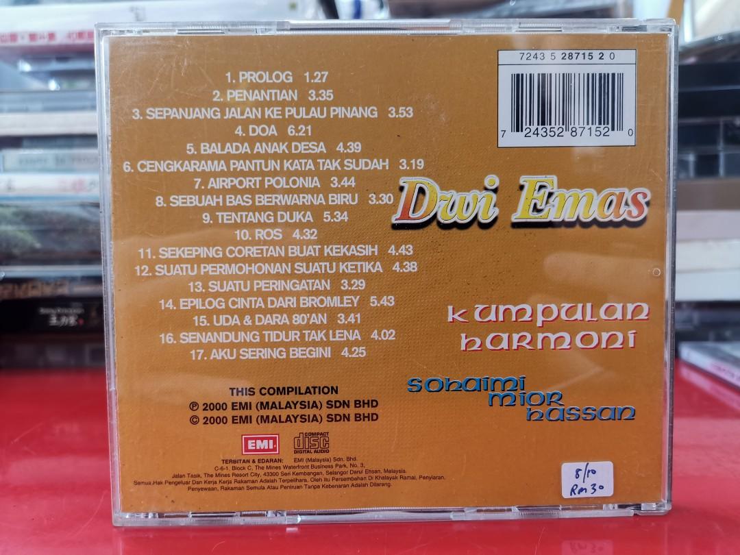 (CD) Dwi Emas Kumpulan Harmoni Sohaimi Mior Hassan, Hobbies & Toys, Music & Media, CDs & DVDs on ...