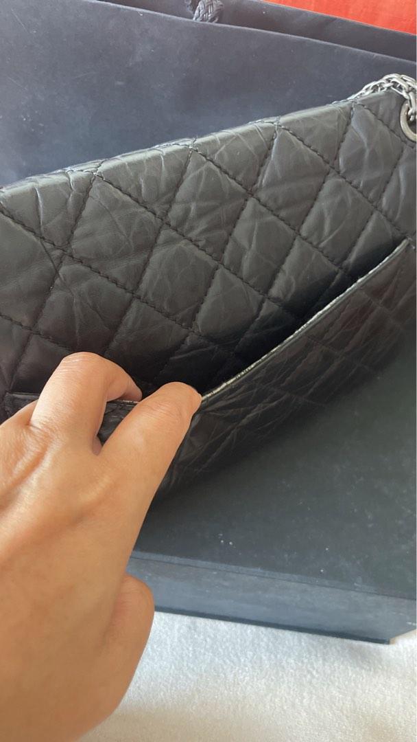 Channel Classic reissue 2.55 large flap in black, Luxury, Bags ...