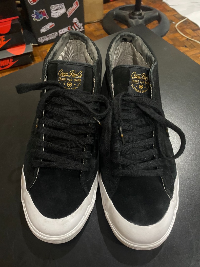 Circa High Cut Black, Men's Fashion, Footwear, Sneakers on Carousell
