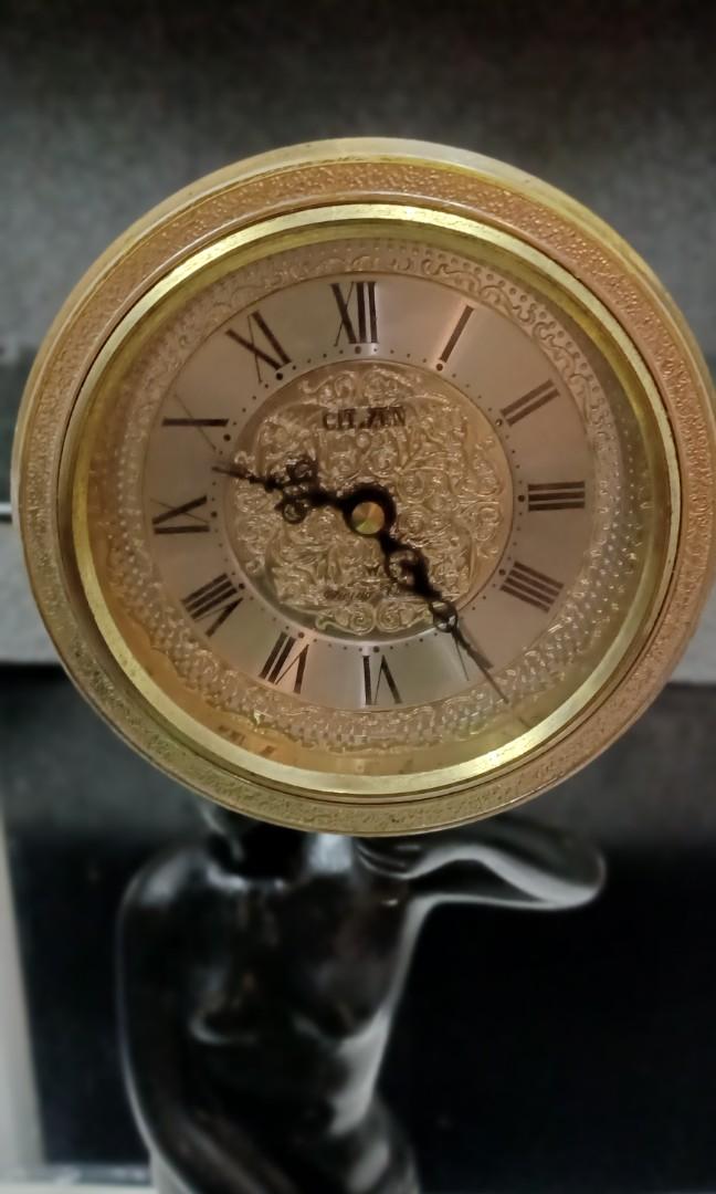 Citizen - Peace Goddess Clock, Cast Iron ; Japan, Furniture & Home ...