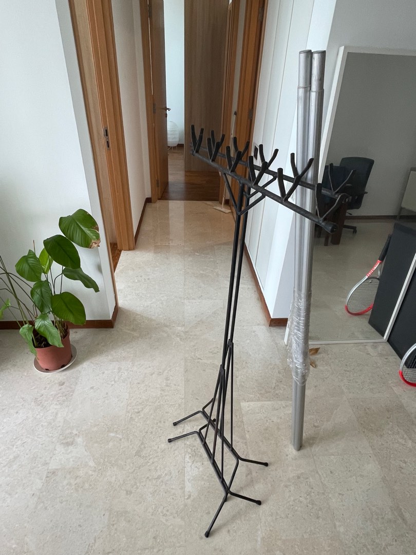 Clothes drying hanging pole stand with aluminium poles., Furniture ...