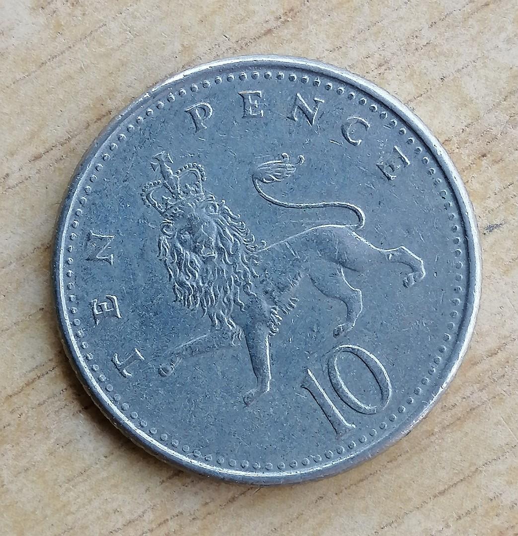 COIN ( 1992 )- 10 PENCE GREAT BRITAIN " QUEEN ELIZABETH II " - 1992 ...