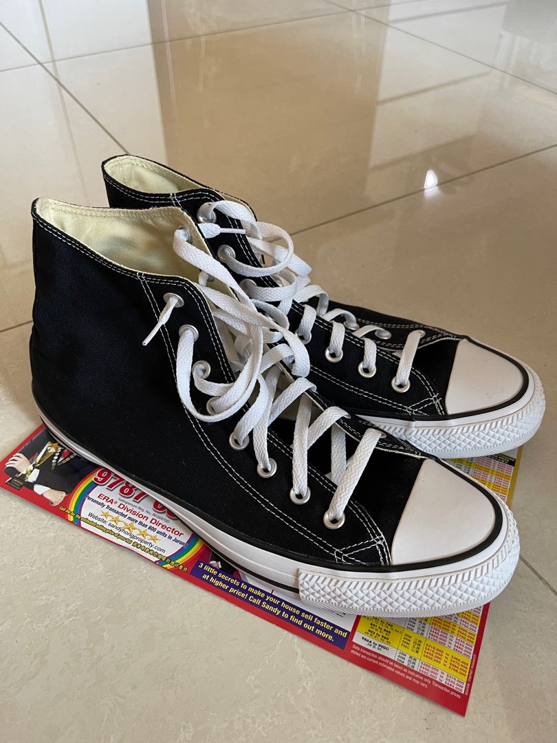 Converse Black Chuck Taylor High Cut, Men's Fashion, Footwear, Sneakers ...