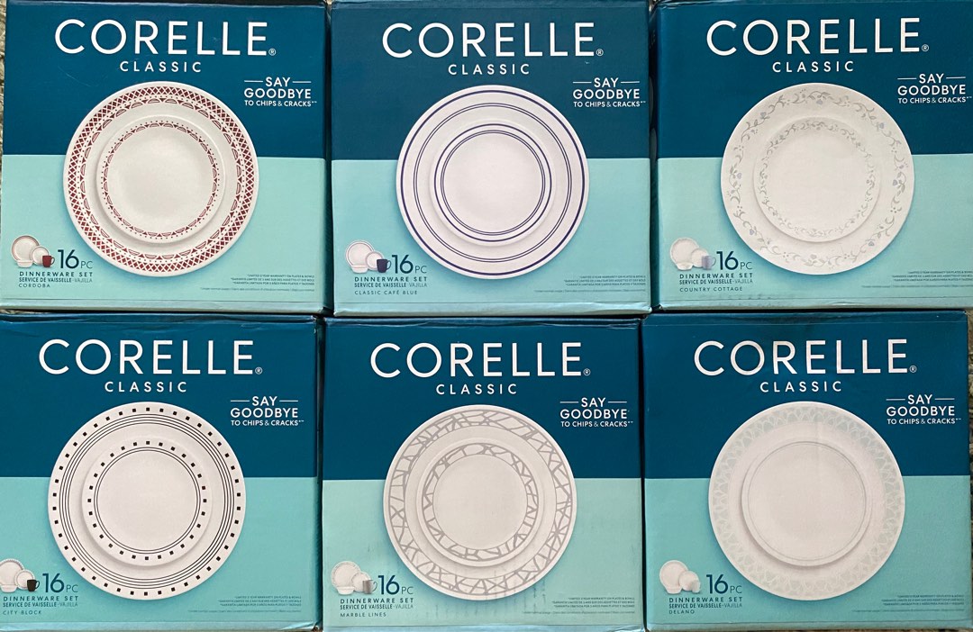 CORELLE 16-Pc Dinnerware Set, Furniture & Home Living, Kitchenware ...