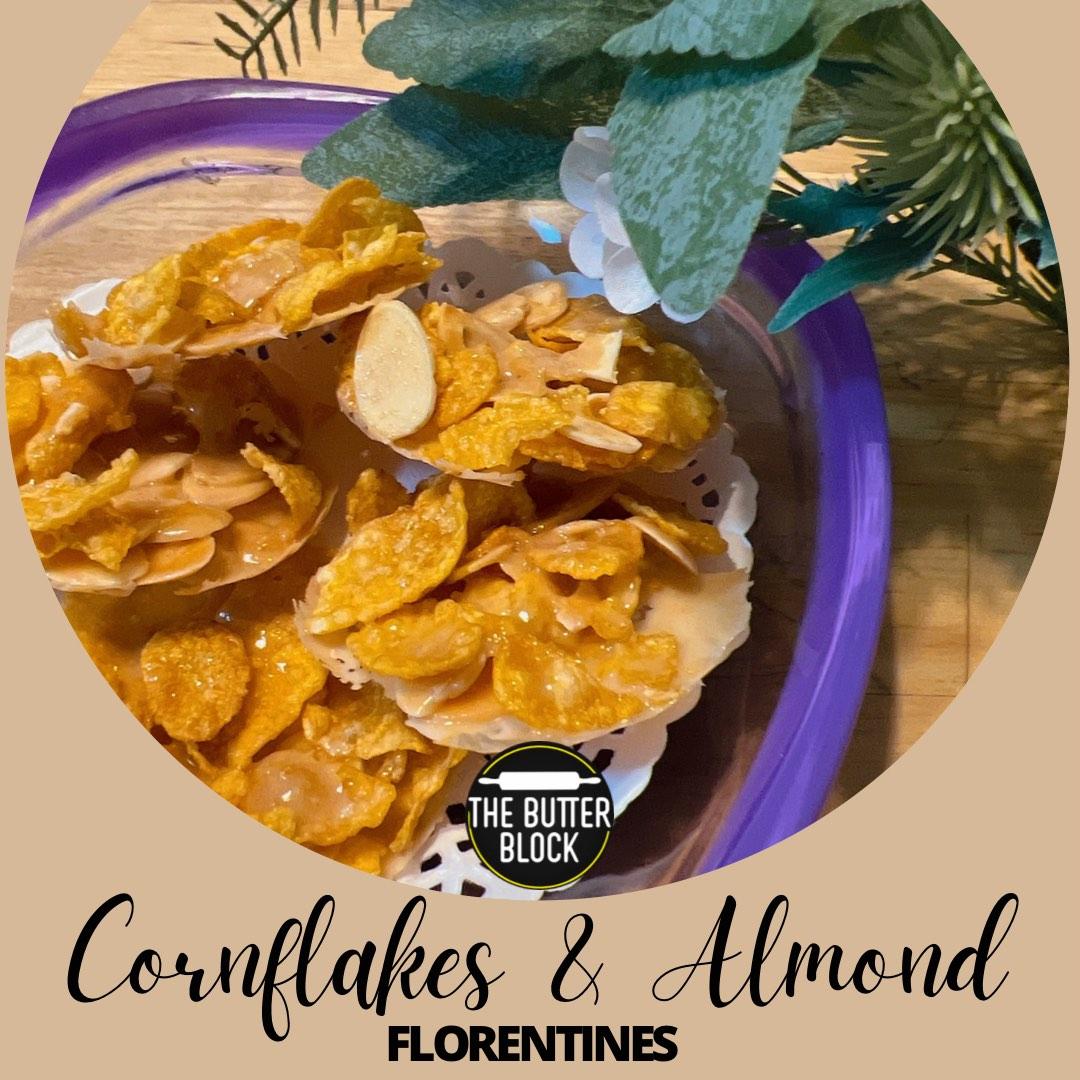 Cornflakes Almond Florentines, Food & Drinks, Homemade Bakes on Carousell