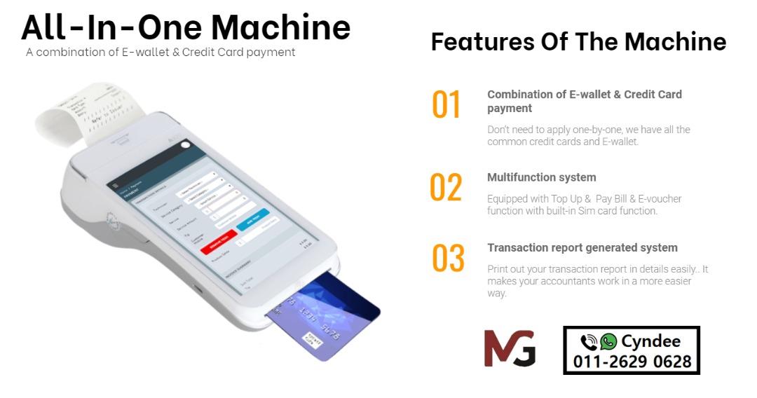Credit Card, Debit Card & e-wallets Machine - Tingkatkan Traffic ...
