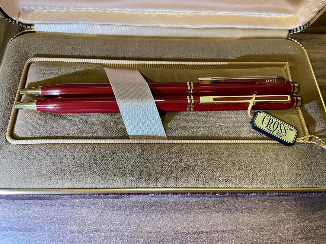 Cross Signature Executive Series Burgundy Lacquer w/ 22K Gold Ballpoint ...