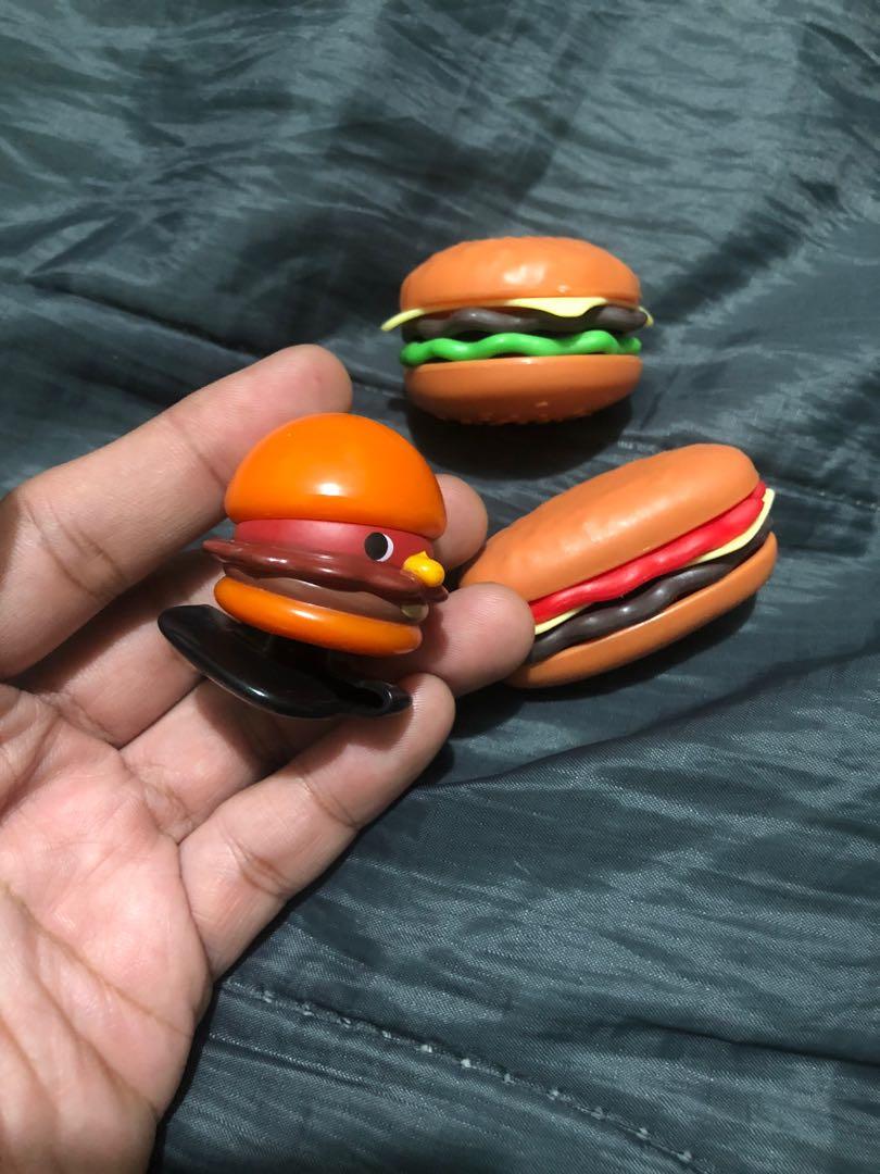 Cute little wobbly burger figure, Hobbies & Toys, Toys & Games on Carousell