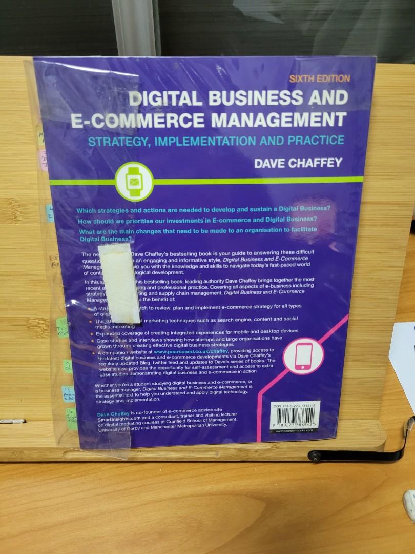 Digital Business And E-Commerce Management 6th edition, Hobbies & Toys ...