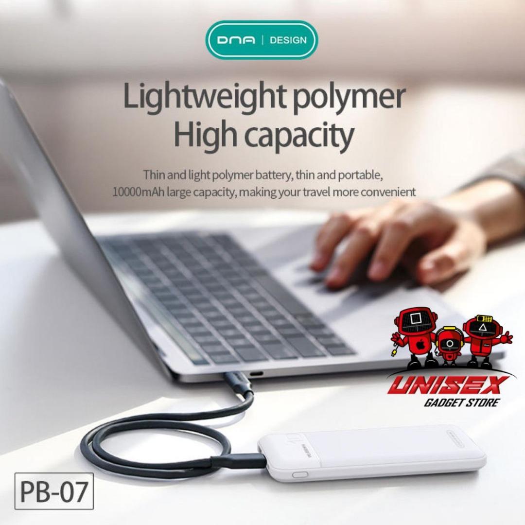 DNA design PB-07 PowerBank 10000mah PD 20W + QC3.0 Two Way Fast Charging Power Bank PB07, Mobile ...