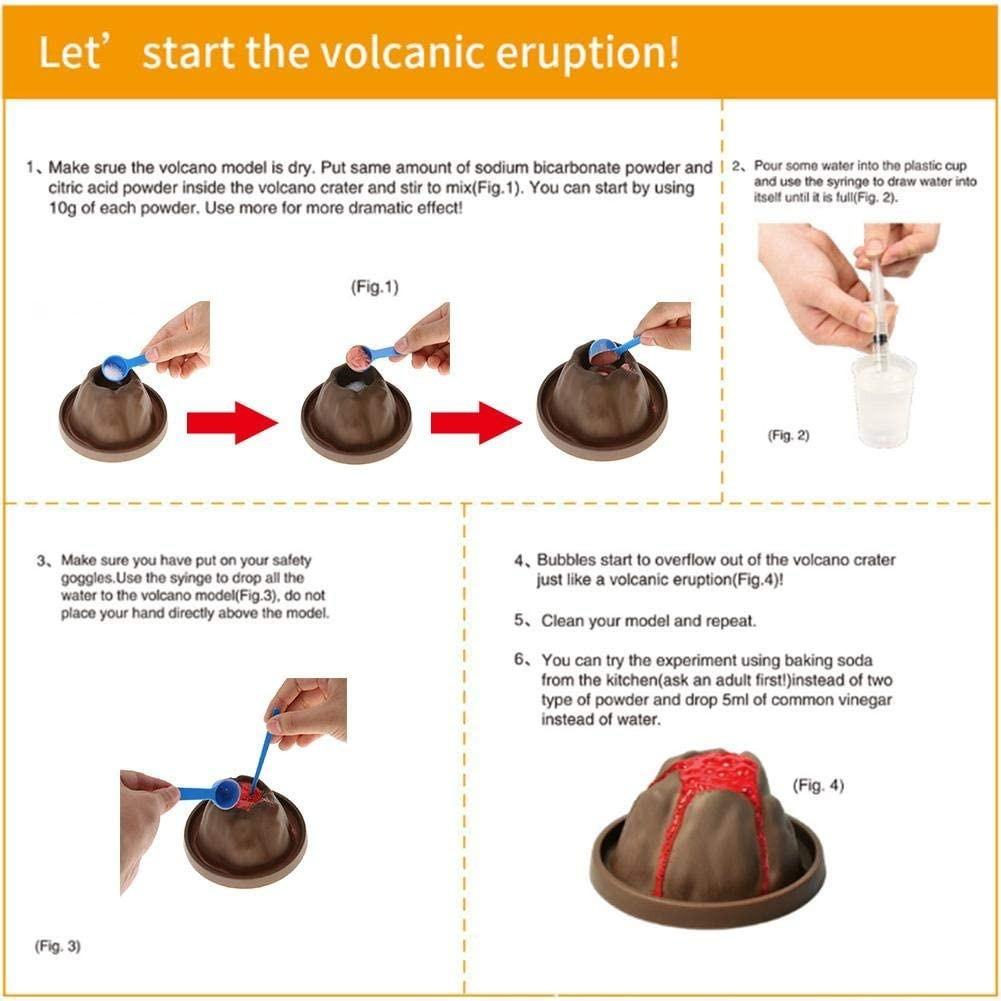Educational Toy Volcano Eruption DIY Experimental Science Kit ...