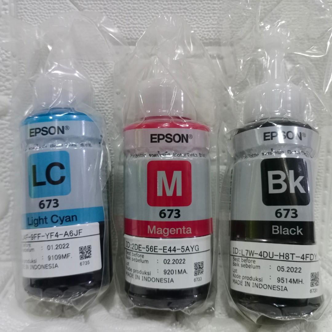 Epson 673 Ink for Printer L800 L805 L810 L850 L1800 Expired 70ml ...