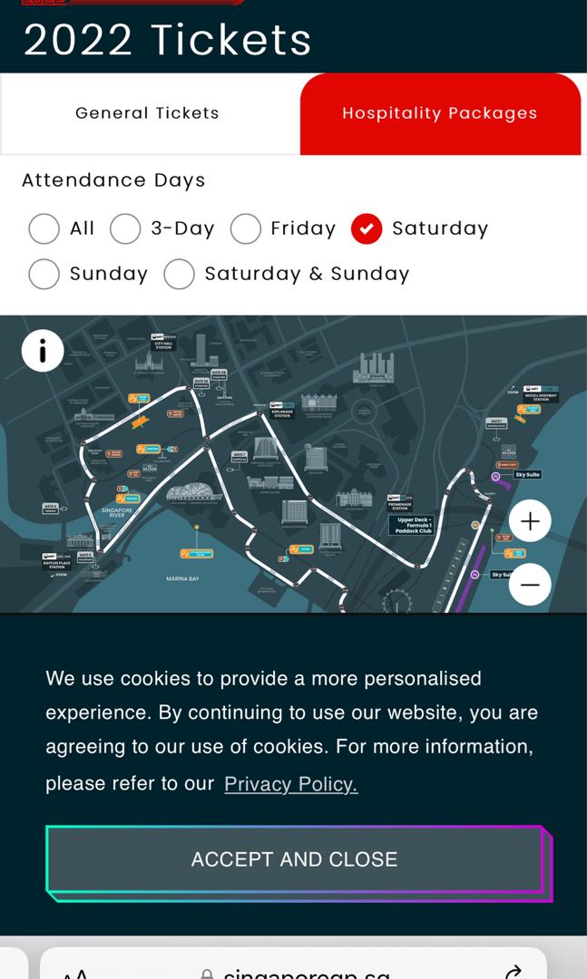 F1 sky suite ticket x 2 - 1 october, Tickets & Vouchers, Event Tickets ...