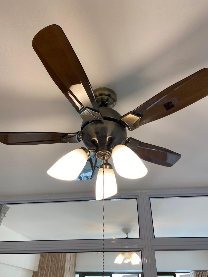 FANCO ceiling fan with lights, Furniture & Home Living, Lighting & Fans ...