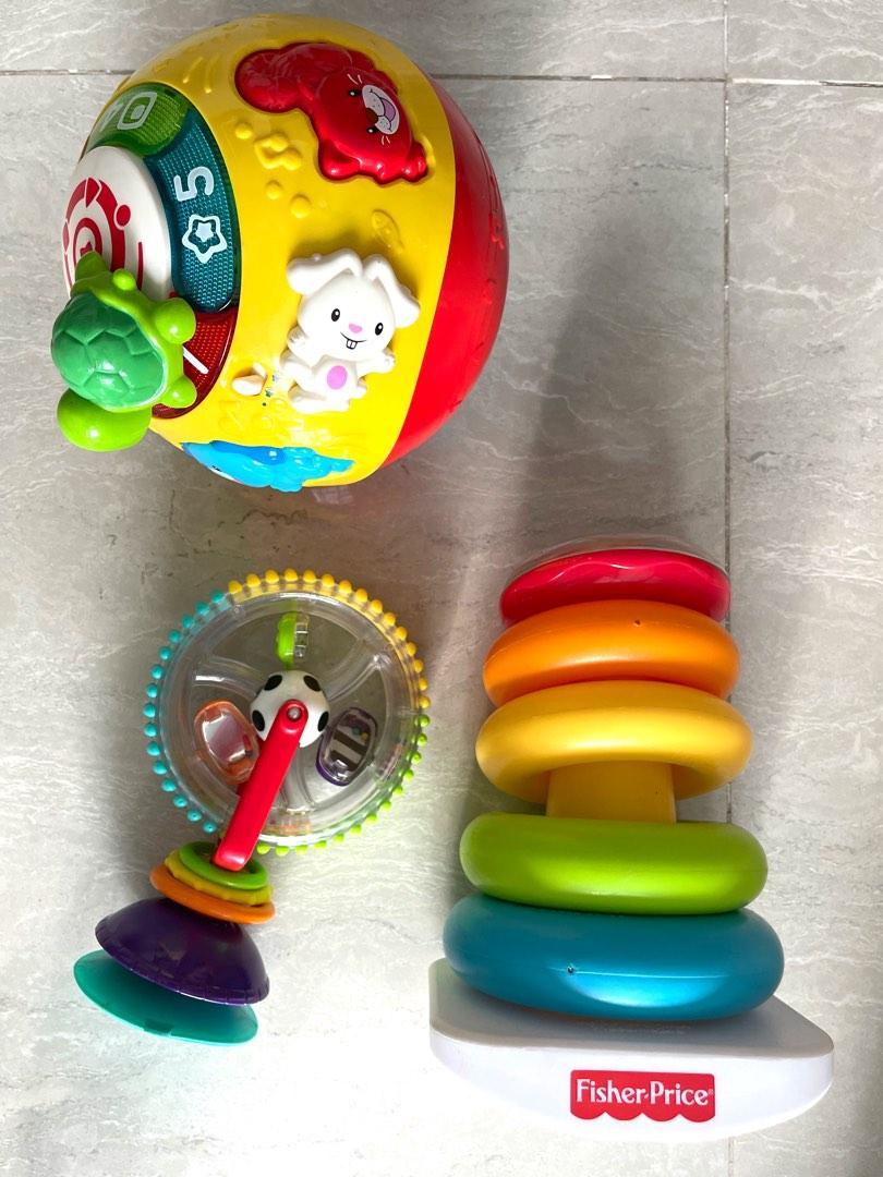 Fisher price Rock a Stack Stacking Rings, a shaker ring and Vtech ...