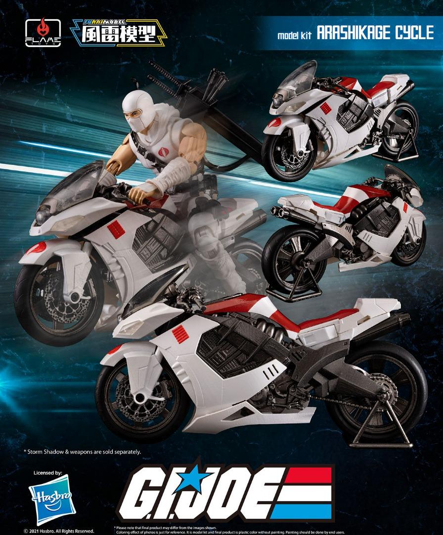 Flame Toys G.I. Joe Storm Shadow & Arashikage Cycle Action Figure Set ...