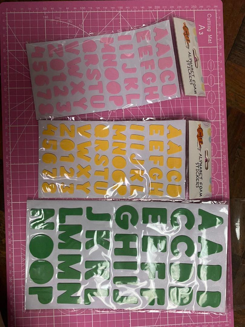 Foam Letters, Hobbies & Toys, Stationary & Craft, Craft Supplies ...