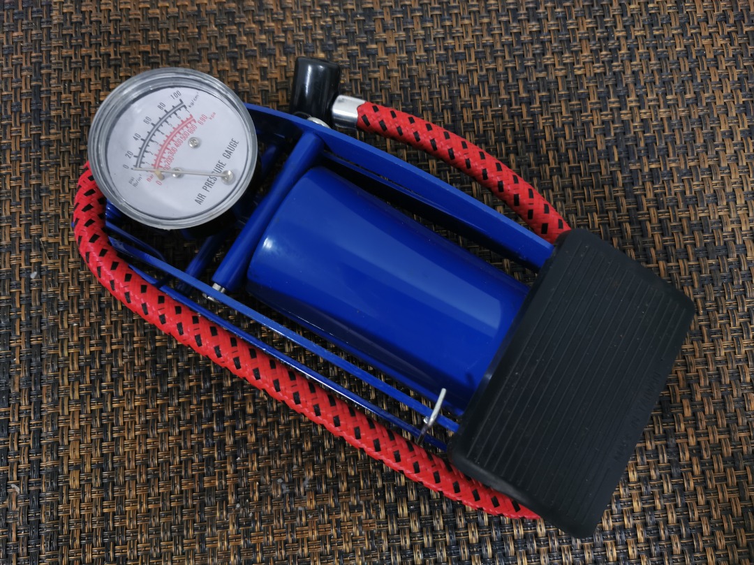 Foot Pump- Blue, Sports Equipment, Other Sports Equipment and Supplies ...