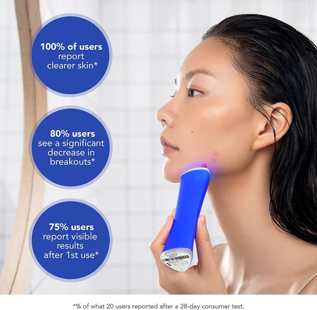 FOREO ESPADA Cobalt Blue LED Light Acne Treatment Device, FDA-approved ...