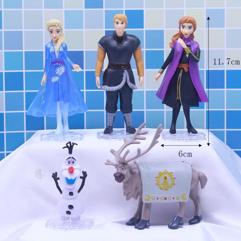 Frozen 2 Figurines / Elsa / Anna / Olaf Cake Toppers (5 Pcs a Set), Hobbies & Toys, Stationery ...