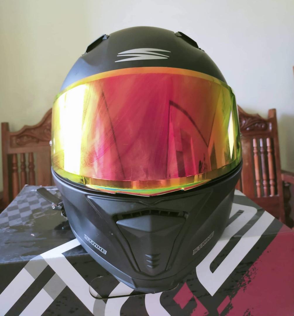 FS: Spyder Strike Helmet (Matte black) Medium, Motorbikes, Motorbike ...