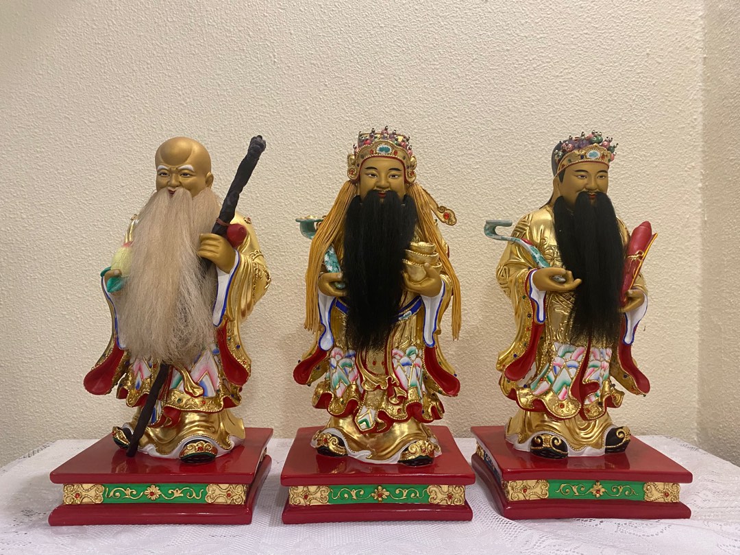Fu Lu Shou Figurines, Hobbies & Toys, Memorabilia & Collectibles ...