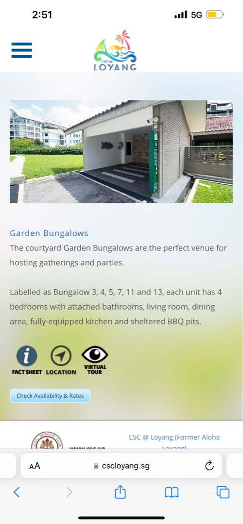 Garden Banglow CSC @ Loyang, Tickets & Vouchers, Local Attractions ...