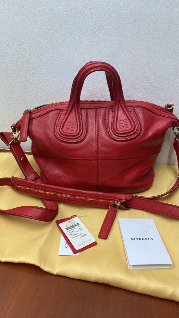 Givenchy Nightingale Micro Red, Luxury, Bags & Wallets on Carousell
