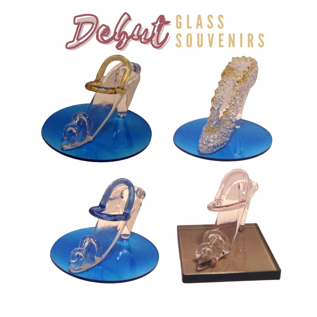 Glass Stiletto Heels Debut and Birthday Souvenirs Giveaways, Furniture ...