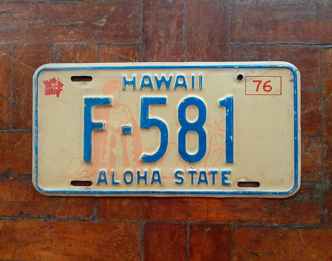 Hawaii license plate, Hobbies & Toys, Memorabilia & Collectibles ...