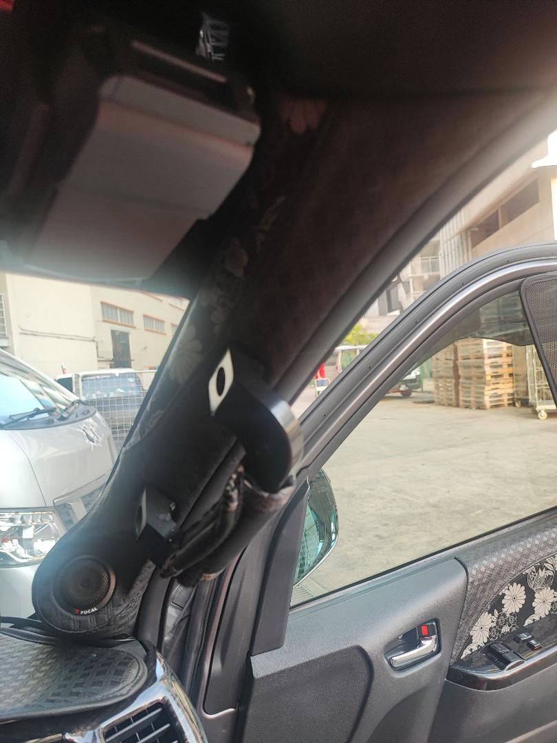 Hiace super gl A pillar tweeter pod with buan wrap, Car Accessories ...