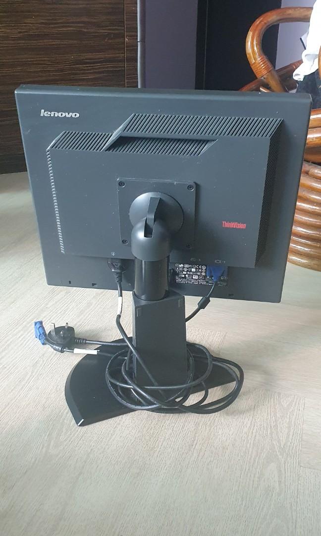 HP and Lenovo Computer Monitor Screen with Cables, Computers & Tech ...