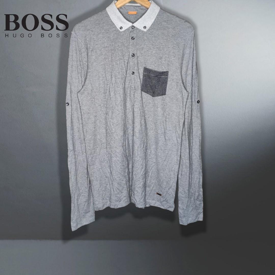HUGO BOSS EMBLEM LOGO, Men's Fashion, Tops & Sets, Tshirts & Polo ...