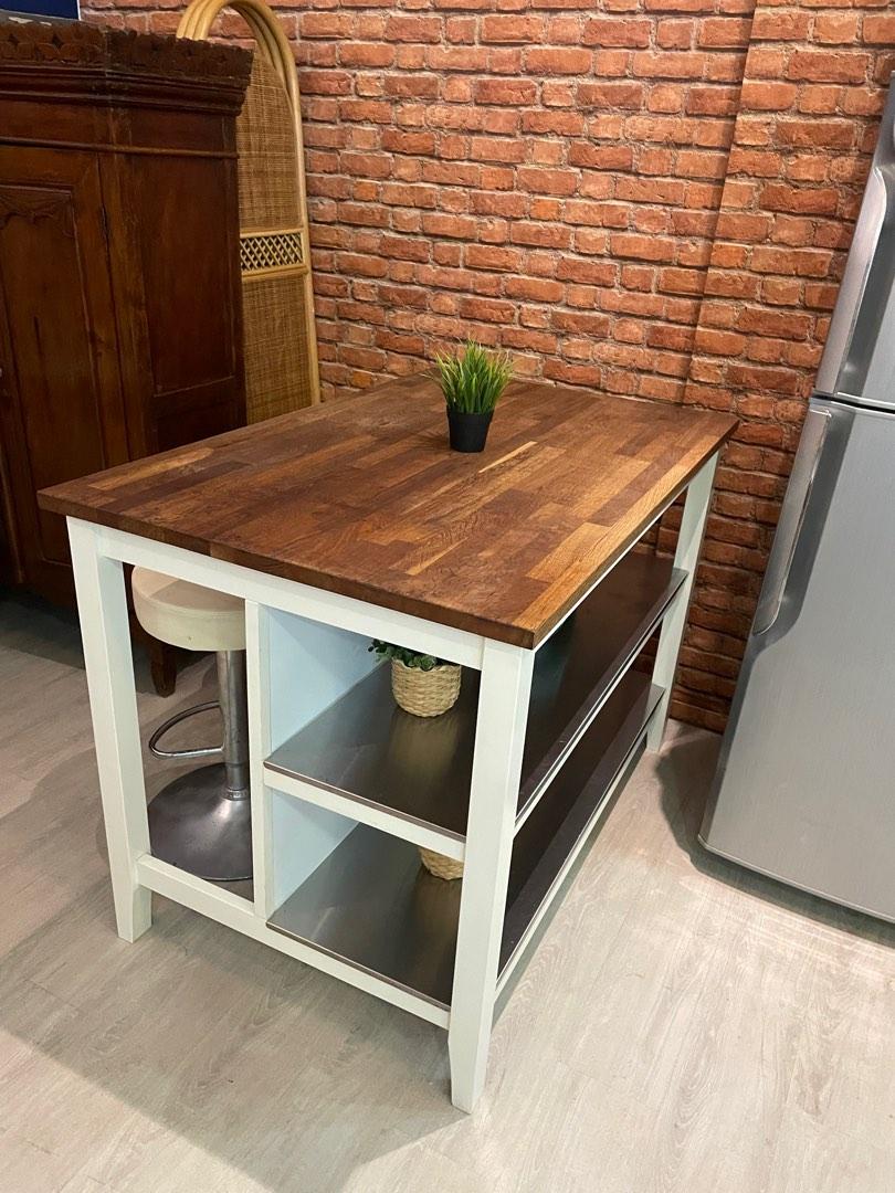 Ikea Kitchen Island table, Furniture & Home Living, Furniture, Tables ...