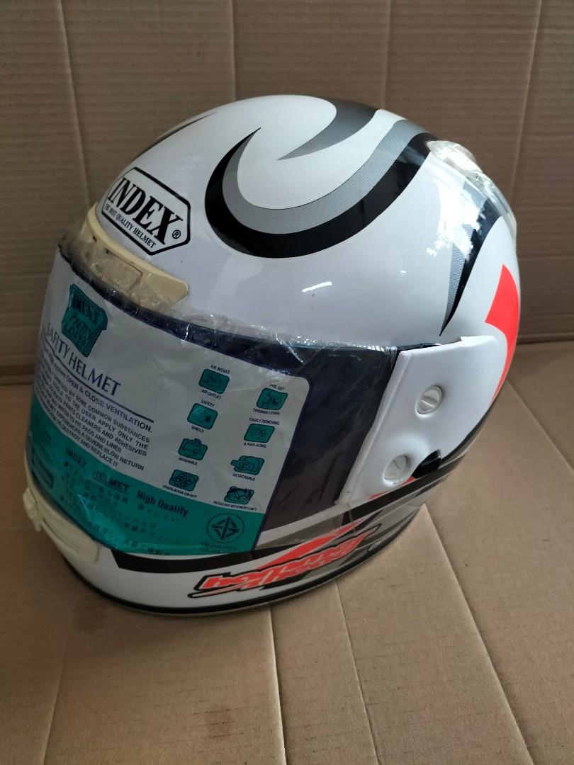 INDEX Helmet full face, Motorcycles, Motorcycle Accessories on Carousell
