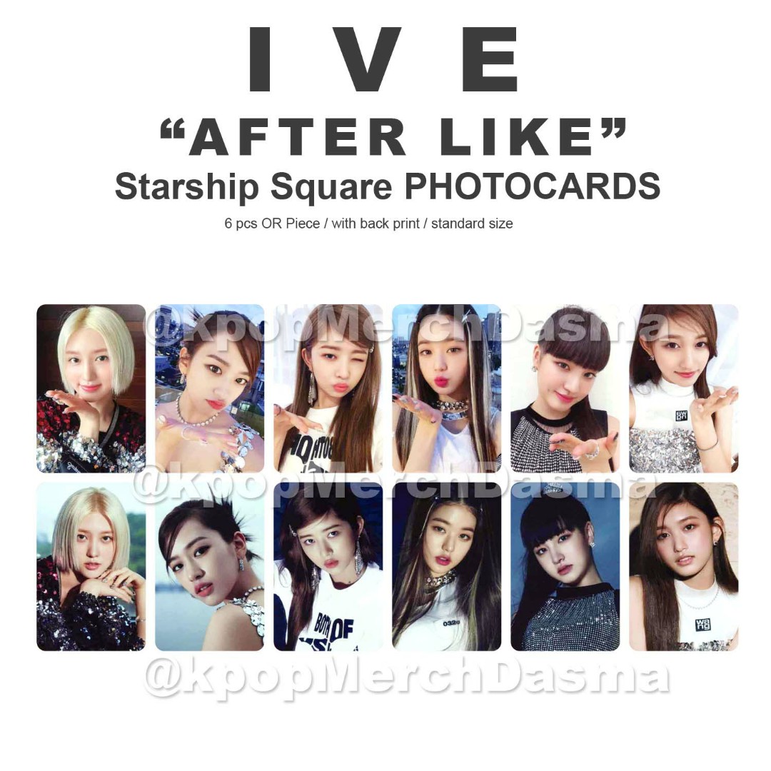 IVE After like Starship Square Photocards (please read the description), Hobbies & Toys ...