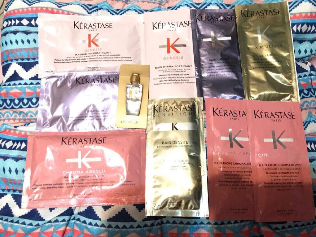 Kerastase hair sample x10, 美容＆個人護理, 健康及美容 - 頭髮護理 - Carousell