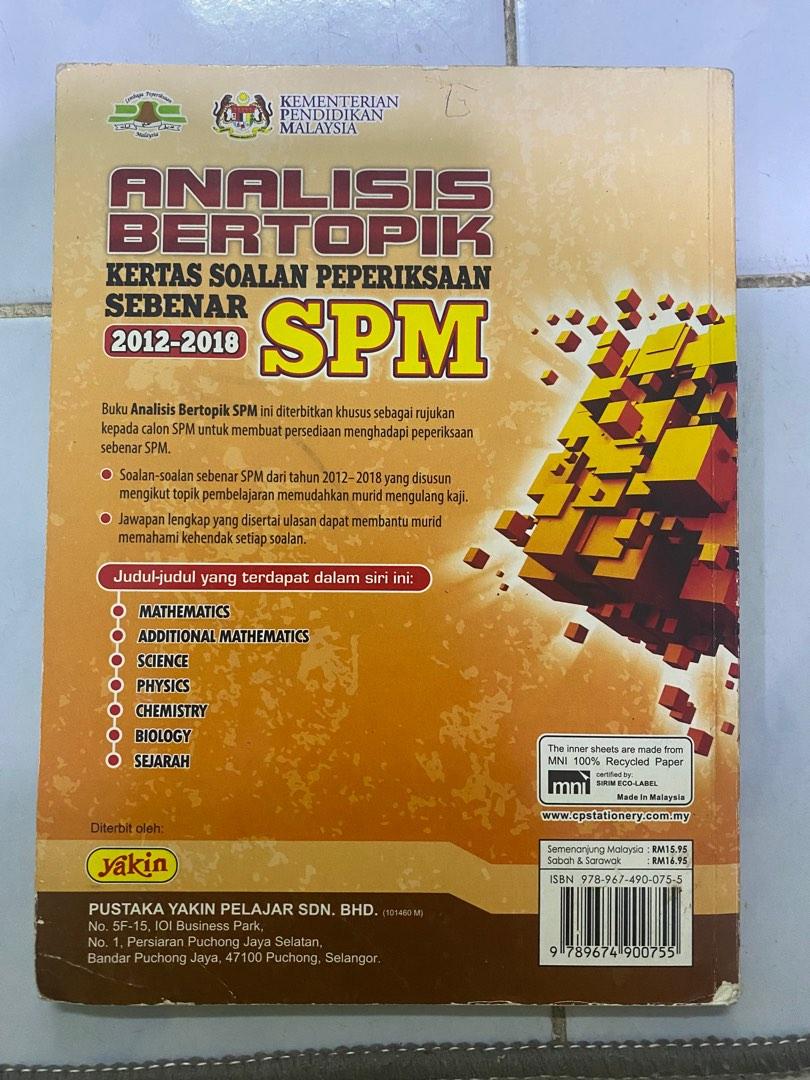 Kertas Soalan SPM Add Math, Hobbies & Toys, Books & Magazines ...