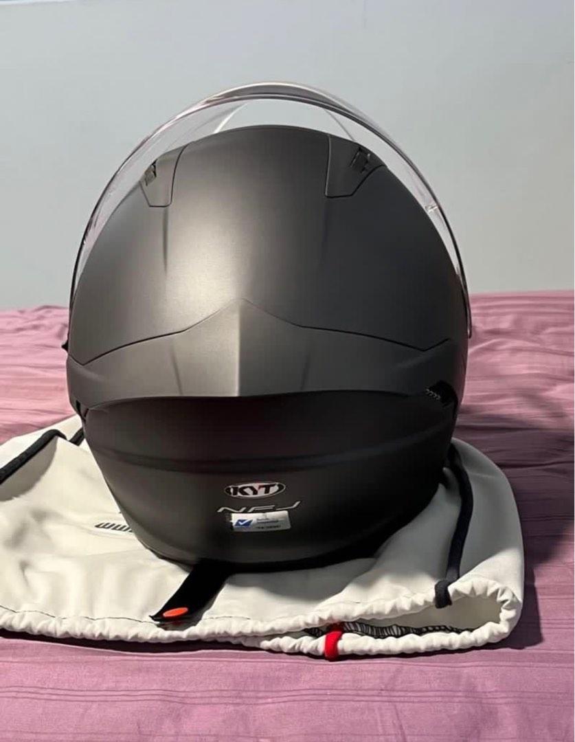 KYT NFJ Matte Black, Motorcycles, Motorcycle Accessories on Carousell